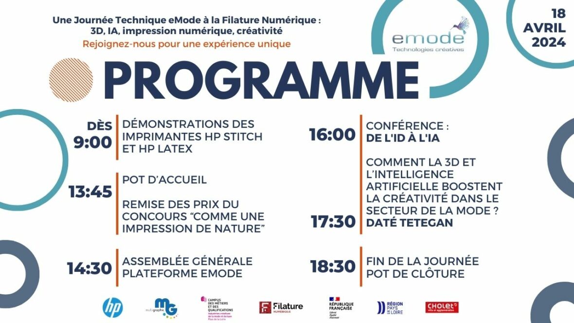 Journée Technique eMode - 18 avril 2024 - Plateforme eMode Cholet